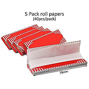 GLESOS Small Roll Paper Trays, Premium Mini Metal Tray 7"x 5" with Multiple Tools Starter kit (Colorful Series 002)