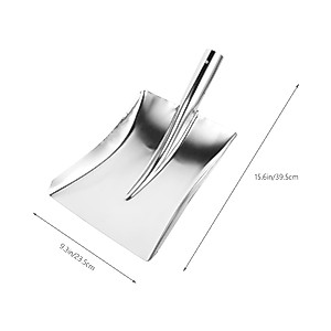 Yardwe Stainless Steel Snow Shovel Barbecue Tool Thicken Child