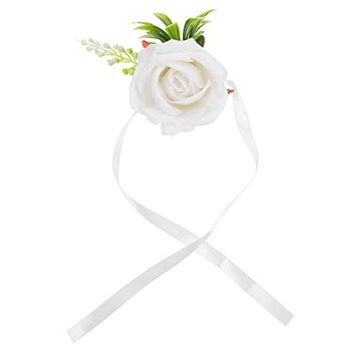 NOLITOY Corsage Wristlet 4pcs Wrist Flower Wedding Props Wrist Corsage Bridesmaid Bracelets Wrist Corsage Bracelets Wedding Corsage Bride Wrist Flower Wedding Supplies Silk Flower Set