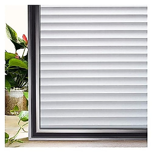 Window Privacy Film Matte Window Film Privacy for Glass Frosted Static Cling Without Glue Removable Opaque Stickers Self-Adhesive Anti UV for Home for Kitchen Bedroom Glass Door Home Decor (Color : B