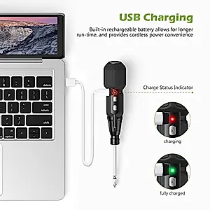 KeeKit Cordless Electric Screwdriver, Portable Rechargeable Screwdriver with 9 Bits, Power Repair Tool Kits with LED Work Light