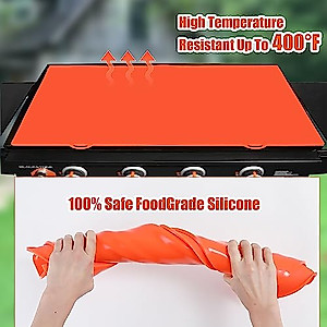 36'' Griddle Mat for Blackstone, Cuttable Silicone Griddle Mat Non-Stick Grill Mats Griddle Grill Silicone Cover Griddle Protective Mat Griddle Mat Protector (36/28/22inch)