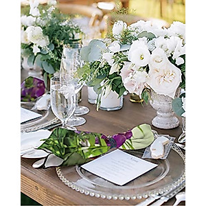 Cloth Napkins 20 x 20 Inch Set of 4 Zen Spa Reusable Washable Paper Napkins Butterfly Orchid Zen Basalt Stones Candle Purple Hand Towels for Picnic Party Table Decorations