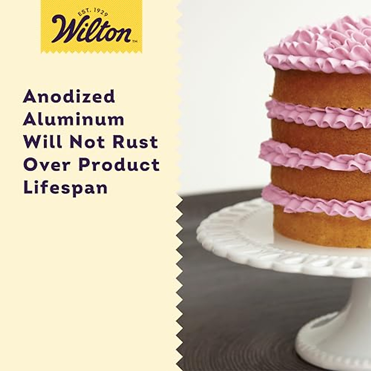 Wilton Performance Pans Aluminum Round Cake Pan, 6 x 2 in., Pack of 4)