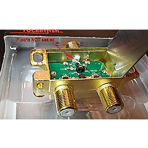 SplitterPRO - Digital Splitters Professionals Install Every Day Across The U. S. A. 2-Way Coaxial Cable Splitter, 1 GHz for HDTV/4K/8K TV, High Speed Internet (Not for Satellite Dish Connections)