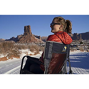 GCI Outdoor Freestyle Rocker Portable Rocking Chair & Outdoor Camping Chair, Indigo Blue