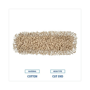 Boardwalk 1324 Industrial Dust Mop Head, Hygrade Cotton, 24w x 5d, White