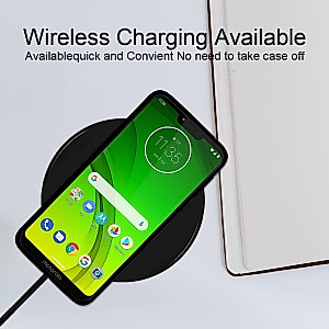 zaztify Phone Case for Motorola Moto G7 Power/Supra/Optimo Maxx, Purple Butterfly Tunnel Center Swirl Latte Valentine Color Block Shockproof Protective Anti-Slip Thin Soft Cover Shell