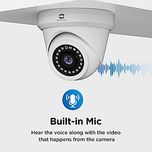 GWSECU 4K 16 Channel PoE Home Security Camera System, 4K/8MP Video Surveillance NVR with 4TB HDD, 16PCs 5MP 2.8mm 110° Wide Angle Person Detection IP Dome Cameras Business 24/7 Audio Recording