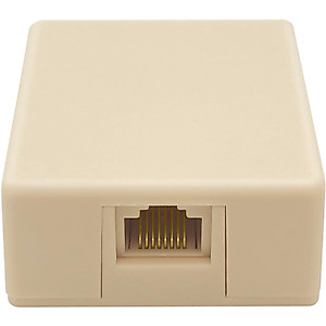 NECABLES RJ31X Phone Jack Telephone Terminal Block with Shorting Bar Surface Mount 8 Screw Terminals to RJ31X 8P8C Female