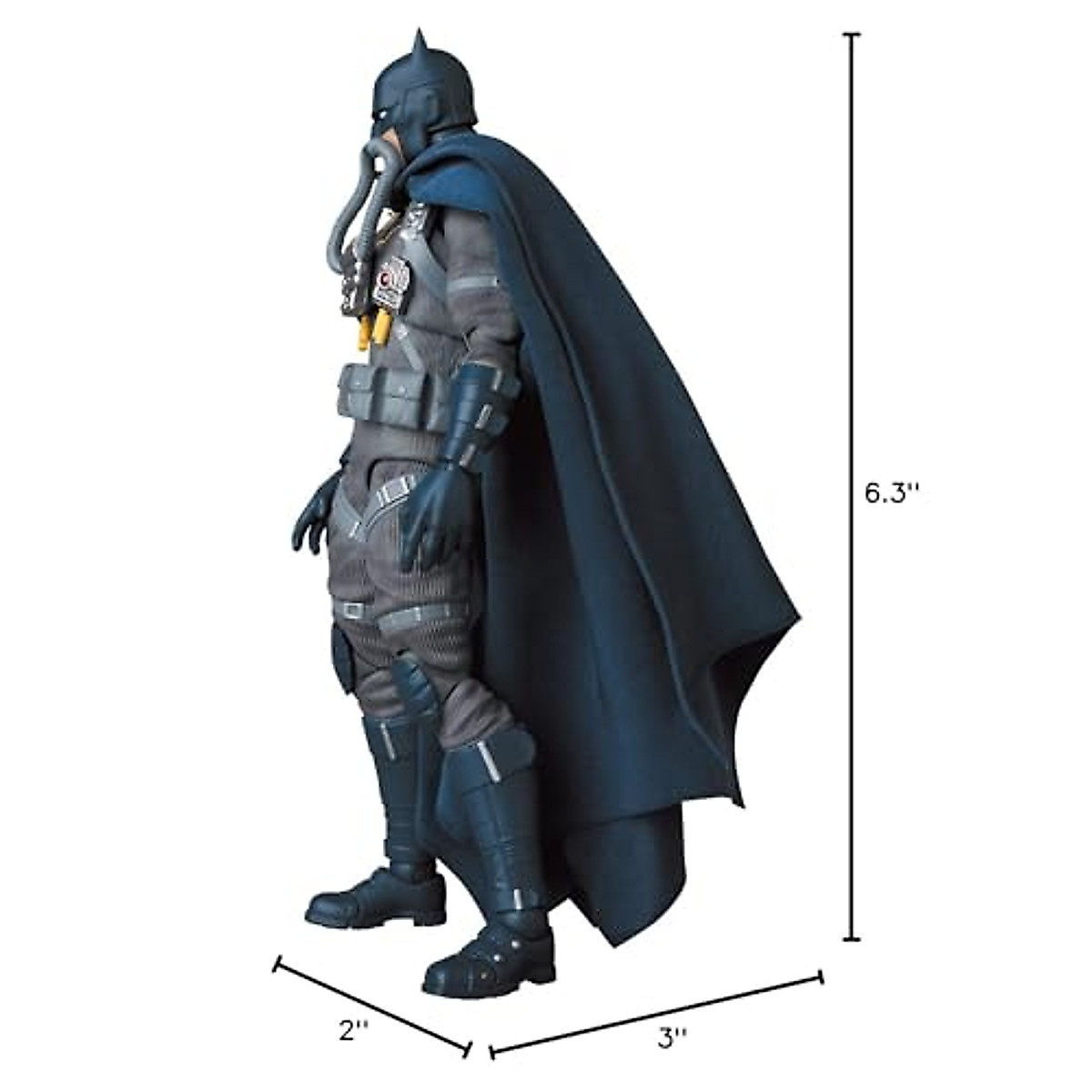 Medicom DC Comics: Batman Hush: Stealth Jumper Batman Mafex Action Figure, Multicolor