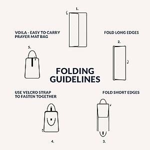 Travel Prayer Mat - Padded & Portable Muslim Prayer Rug - Prayer Mat Thick - Machine Washable & Foldable Prayer Mat - Ideal for Home, Office, & Travel Use - Premium Prayer Rug For Ultimate Comfort