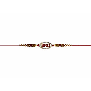ARTISENIA American Diamond Bro Rakhi for Brother Raksha Bandhan Rakhi