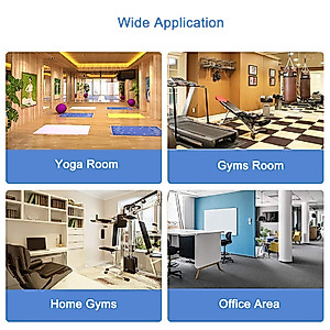 DACUN Safety Certification Yoga Mat Wall Rack and Foam Roller Storage, 6-Tiers Wrought Iron Exercise Mats for Home Gyms & Studio, Up to 6 Inch Diameter (Color : White) (Color : Black)