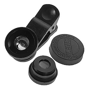 Hemobllo 3pcs Super Smartphone Most Fish Lens， Upgraded of Eye Compatible with s//in Kits Mm Lenes- & - Light Cell Lenses Wide Accessories Compatible with iPhone Angle Lense Lensblack