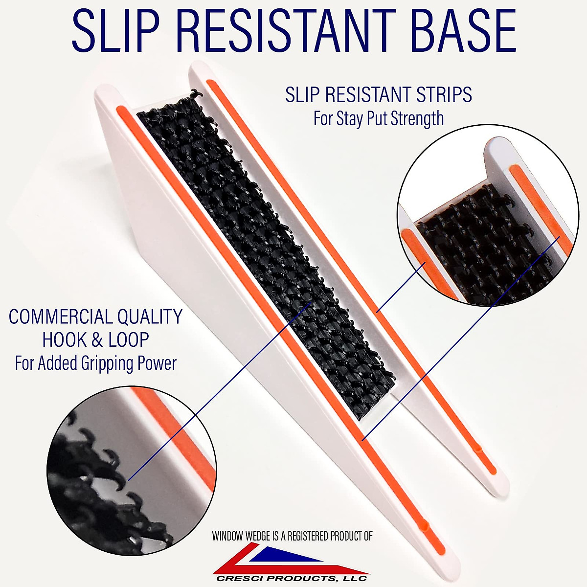 Window Wedge | Made in USA |, Window Stopper to Baby Proof and Child Proof Providing Safety for Baby, Window Security and Overall Better Home Security (4 Total, 2 Two Packs)