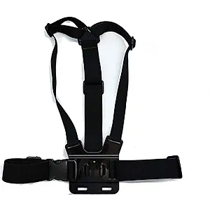 Navitech Adjustable Elastic Body Harness Strap = Compatible with AKASO Brave 4 Pro 4K30FPS Waterproof Action Camera