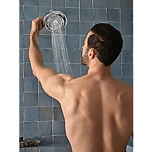 Moen N400R0CH Quattro Rainshower Showerhead with Four Unique Shower Experiences, Chrome