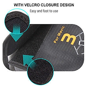 O'woda Battery Safe Bag for DJI Mavic 3 Pro, 3 Pcs Lipo Fireproof Storage Bag Batteries Protection Pouch + 3 Pcs Charging Port Cover for DJI Mavic 3 / Mavic 3 Classic/Mavic 3 Pro