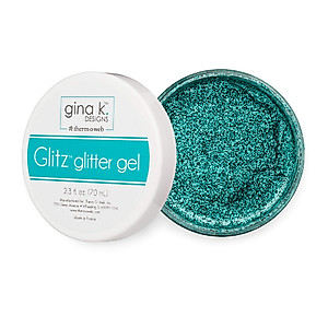 Gina K. Designs for Therm O Web Glitz Glitter Gel, Turquoise Sea , 2.3 Ounces