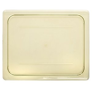 Cambro H-Pan 1/2 Size Amber Polysulfone Flat High Heat Food Pan Lid