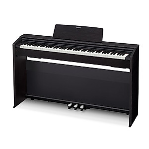 Casio Privia PX-870 Digital Piano - Black Bundle with Furniture Bench, Headphone, Instructional Book, Online Piano Lessons, Austin Bazaar Instructional DVD, and Polishing Cloth