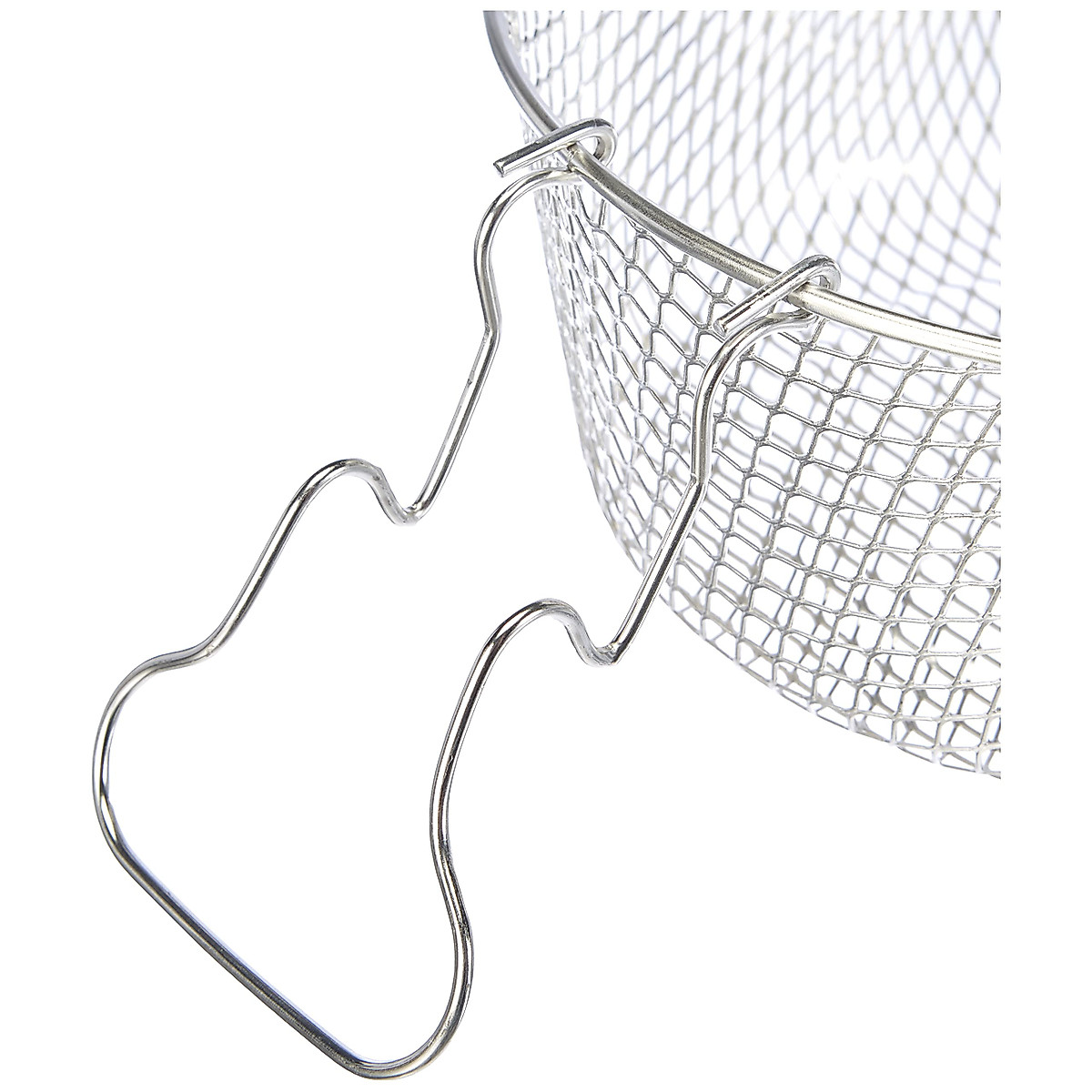 IBILI Frying Basket with Two Side Handles, 23 x 23 x 15 cm, Silver