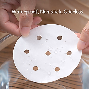 400Pcs Small Bamboo Steamer Liners, Non-stick Mini Steam Paper for Steamed Buns Dumplings(4in)