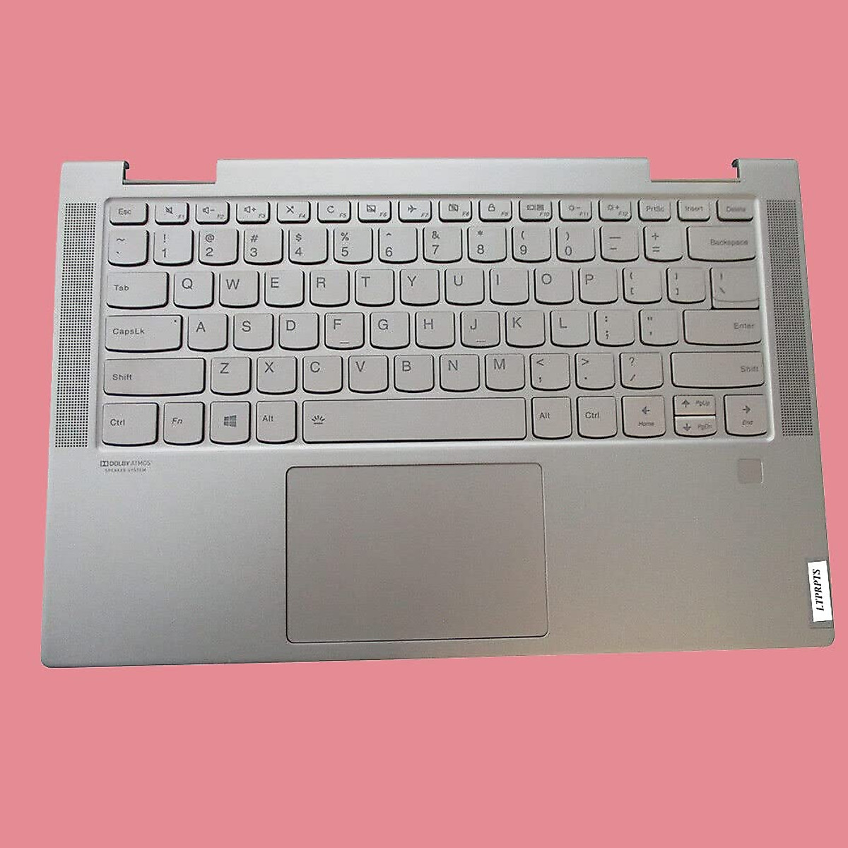 Replacement for Lenovo Yoga C740-14 C740-14IML Laptop Upper Case Palmrest Keyboard Touchpad Assembly Part 5CB0U43990 Top Cover Sliver