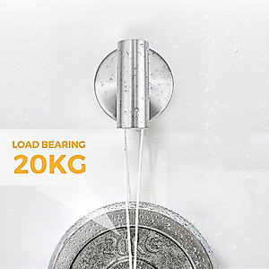 Ravinte Towel Hooks 2 Pack Brushed Nickel Bathroom Towel Hooks Wall Towel Hooks SUS 304 Stainless Steel Silver Coat Robe Clothes Hook Holder Towel Hooks for Bathroom Wall Mounted