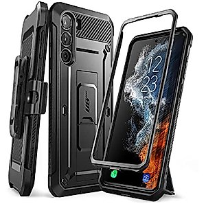 SUPCASE Unicorn Beetle Pro Case for Samsung Galaxy S23 5G (2023), Full-Body Dual Layer Rugged Belt-Clip & Kickstand Case (Black)