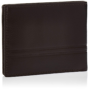 Fossil Men's Wilder Leather Bifold Wallet, Dark Brown