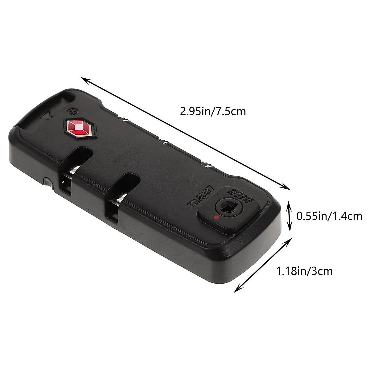 POPETPOP Pirate Accessories TSA007 3 Digits Password Code Suitcase Lock, Rugged Versatile Travel Luggage Code Fixed Lock Padlock for Luggage Case Zipper Suitcase Bag Toolbox Bag Backpack Accessories