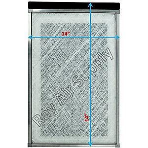 RAYAIR SUPPLY 14x14 MicroPower Guard Air Cleaner Replacement Filter Pads (3 Pack) White