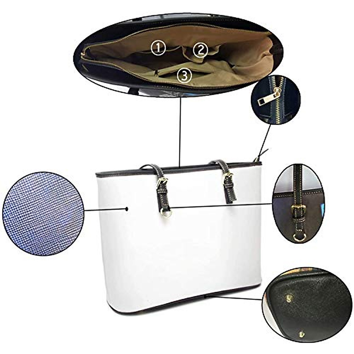 SEANATIVE Hawaiian Hibiscus Floral Handbags Shoulder Totes for Women Large Capacity Hand Bag with Long Wallet,Tattoo Tribal Design