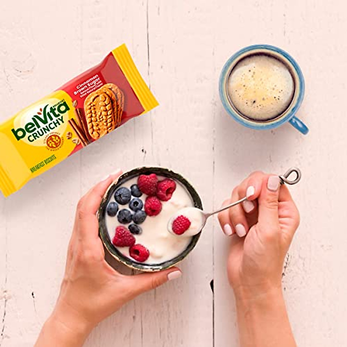 belVita Cinnamon Brown Sugar Breakfast Biscuits, Value Pack, 12 Packs (4 Biscuits Per Pack)