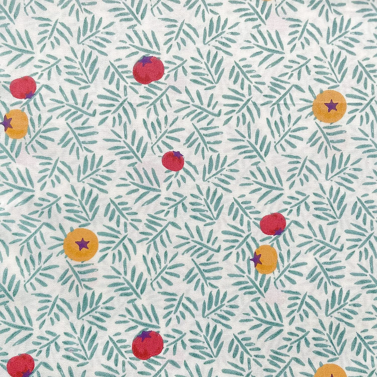 Green Daisy Fat Quarters Fabric Bundles 18 x 22 Inch Spring Cotton Quilting Fabric Bundles Cactus Leaf Quilt Fabric for DIY Handmade Crafting (6Pcs)