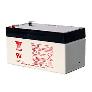 Yuasa NP1.2-12 12V/1.2AH Sealed Lead Acid Battery with F1 Terminal