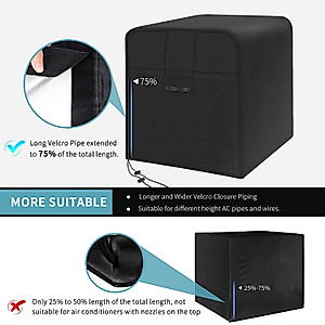 2NLF Air Conditioner Cover for Outside Units-AC Cover >=3000mm Water-Resistant Anti-Hail Windproof Design-Full Winter Outdoor Protection Fits up to 36 x 36 x 39 inches …