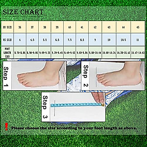 WINGFAI Men's Soccer Shoes Cleats Professional High-Top Breathable Athletic Football Shoes Outdoor/Indoor Professional Futsal Football Training Sneakers White-Blue 4 US