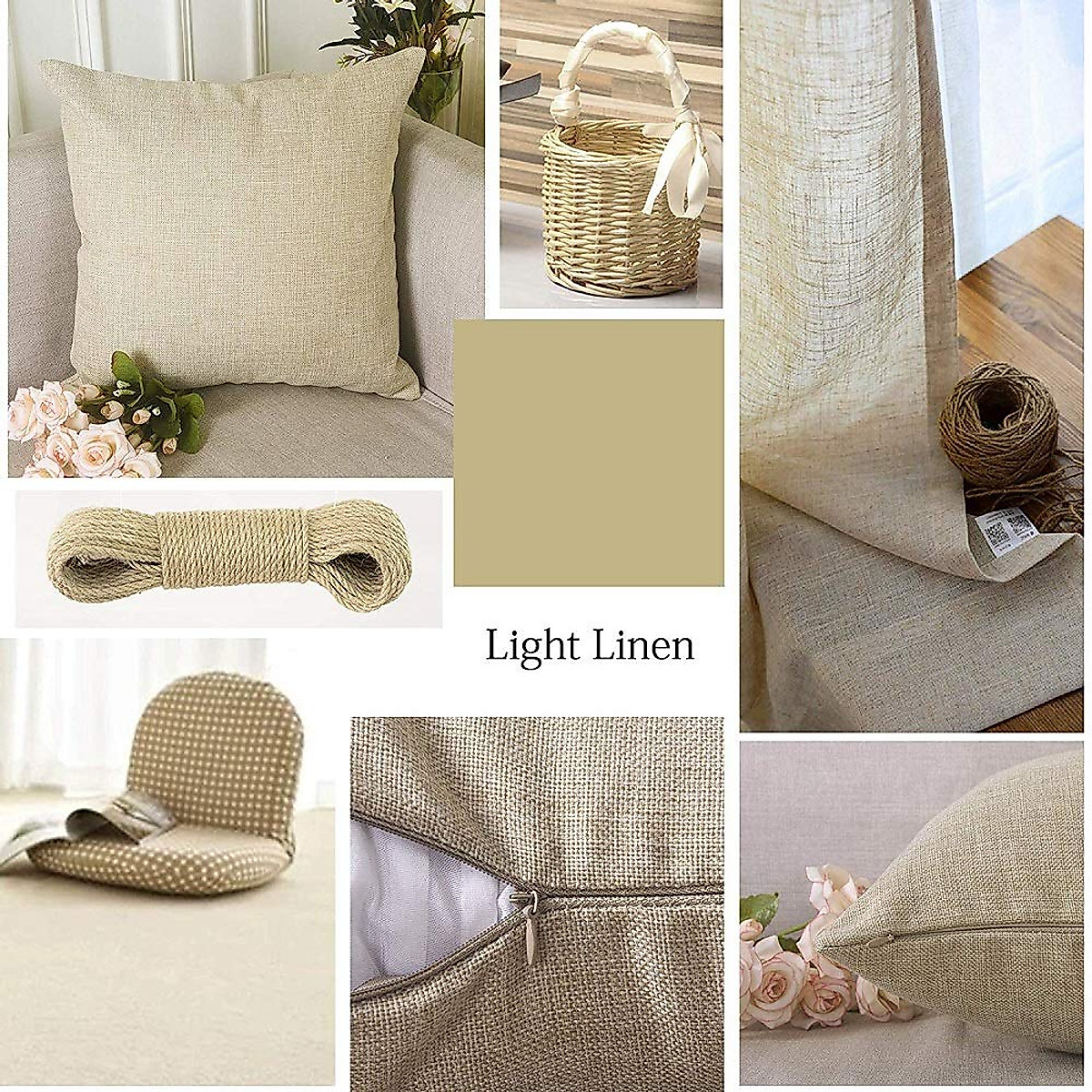 Decorative Linen Square Throw Pillow Cover Seaport Water New Financial York City Travel Binoculars Parks Outdoor View HDR Urban Empire East Cozy Cushion Pillowcase Case for Couch Car 16 x 16 Inch