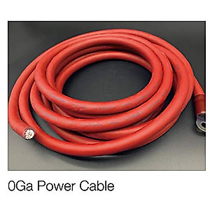 Blaupunkt AMK00R Car Audio Amplifier 0 Gauge Wiring Kit RED