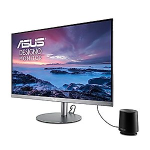 ASUS Designo 27" 1440P Monitor (MZ27AQL) - QHD (2560 x 1440), IPS, Build-in Speakers & Subwoofer, Height Adjustable