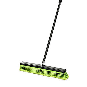 Alpine Industries - 2-in-1 Multi-Surface Squeegee Push Broom (24 Inch, 1 Pack)