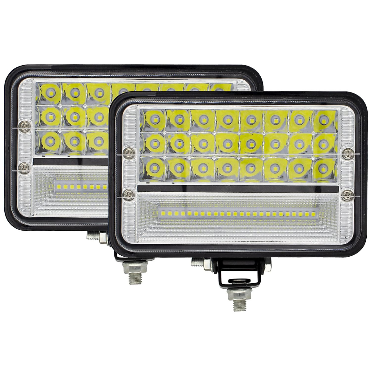 LED Tractor Lights 2PCS Approx 6.7Inch Combo Beam Driving Lights Work Auxiliary Lights fit for Tractor Truck Equipment Vehicle Pickup UTV ATV Golf Cart