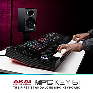 Akai Professional MPC Key 61 - Standalone Music Production Synthesizer Keyboard with Touch Screen, 16 Drum Pads, 20+ Sound Engines, Semi Weighted Keys, black
