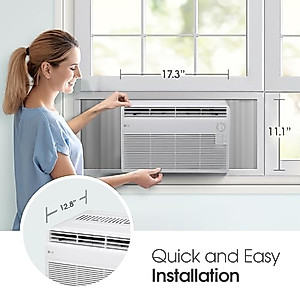 LG LW5024X Window Air Conditioner, for Small Room (150 Sq.Ft), Quiet Operation, 115V, 5,000 BTU, White