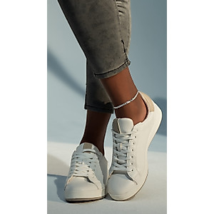 Miabella 925 Sterling Silver Italian 3mm, 4mm Solid Diamond-Cut Mariner Link Chain Anklet Ankle Bracelet for Women, Made in Italy (Width 4mm, Length 10 Inches)