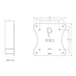 Monitor VESA Adapter Arm/Mount Compatible with HP Pavilion 22F 22ER 22ES 22EB 22EA - 23ER 23F 23ES 23EB 23EA - 24F 24ER 24ES 24EB 24EA - 25F 25ER 25ES 25EB 25EA - 27F 27ER 27ES 27EB 27EA