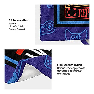 Gamer Gifts, Gifts for Gamers Blanket 60"x50", Gamer Gifts for Men, Gamers Birthday Gifts, Gamer Gifts for Boyfriend, Gamer Gifts for Teen Boys, Video Gamers Gift Ideas for Christmas Valentines Day